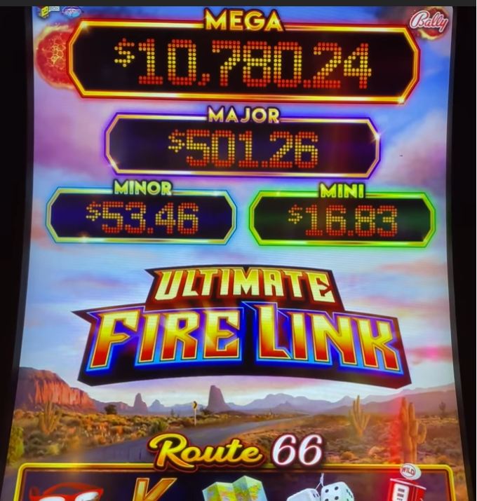 Ultimate Fire Link Route 66 Slot Machine by